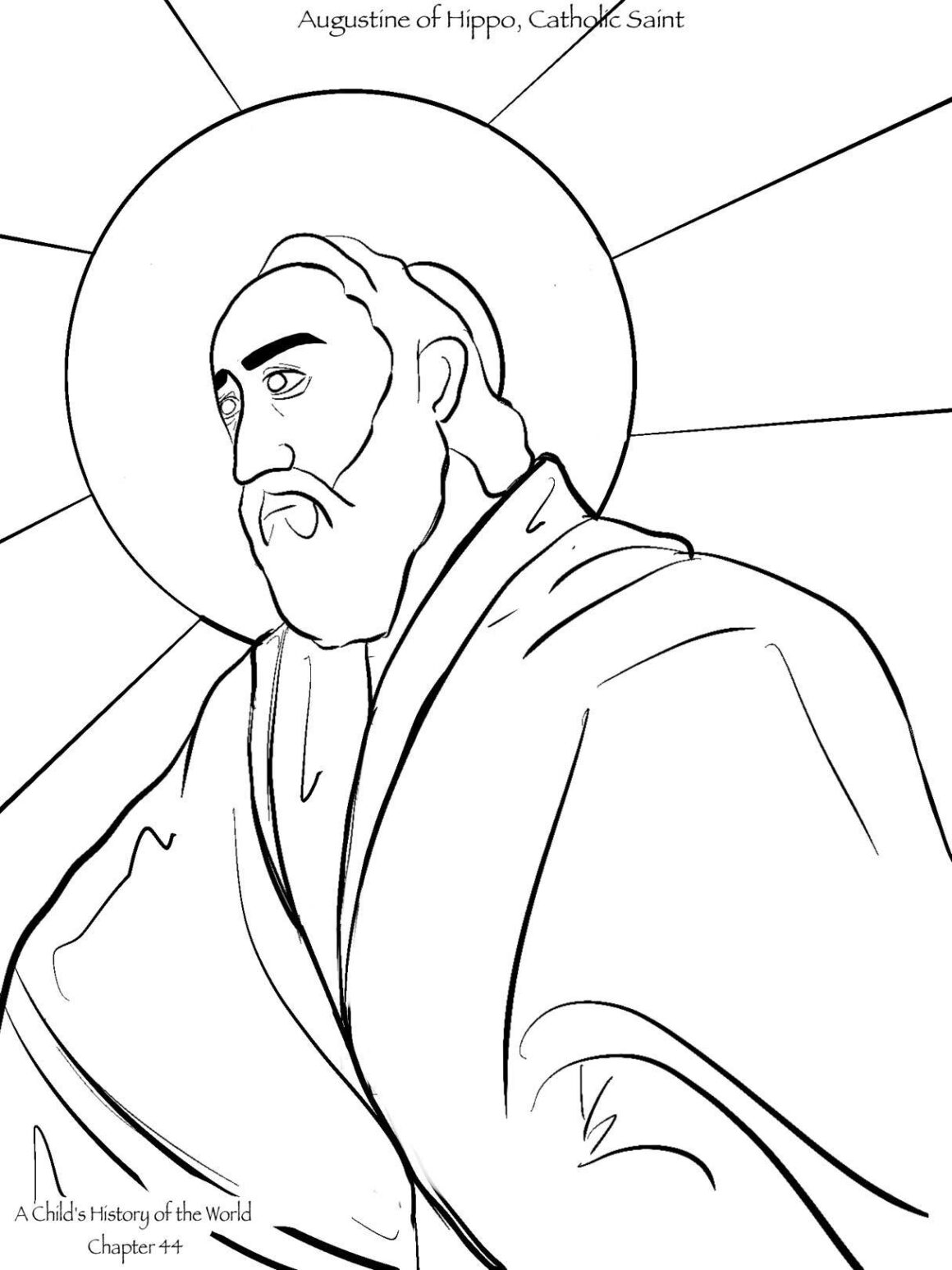 A Child’s History of the World Page 44 Coloring Page