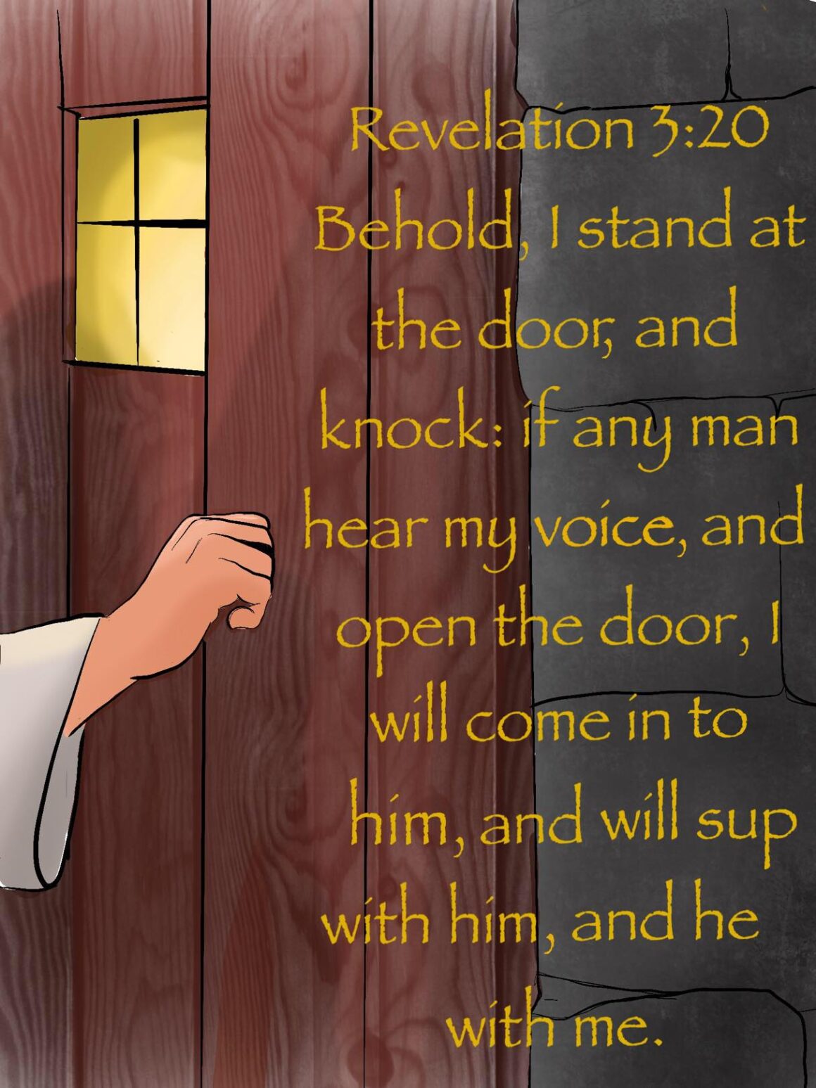 Sing the Word: God Our Provider Printable Poster: Revelation 3:20 ...