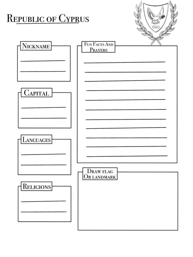 Cyprus Notebooking Page