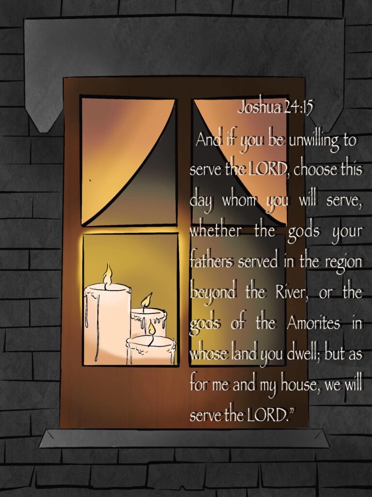 Sing the Word: God Our Provider Printable Poster: Joshua 24:15