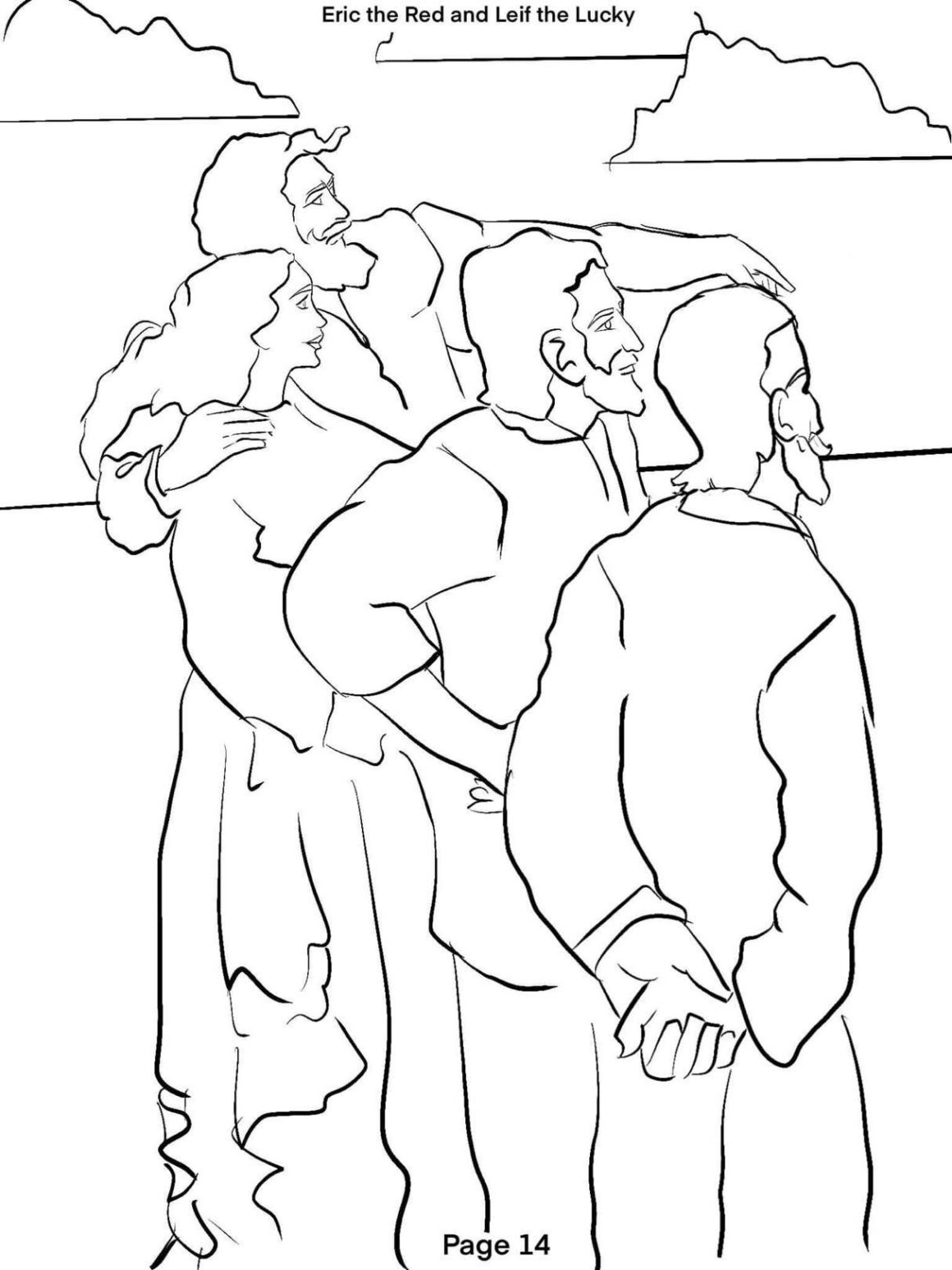Eric the Red and Leif the Lucky Page 14 Coloring Page - Once Upon a ...