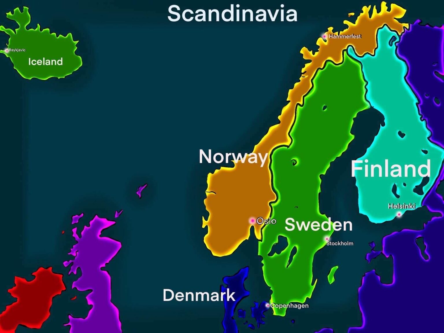 Scandinavia Map - Once Upon a Homeschooler