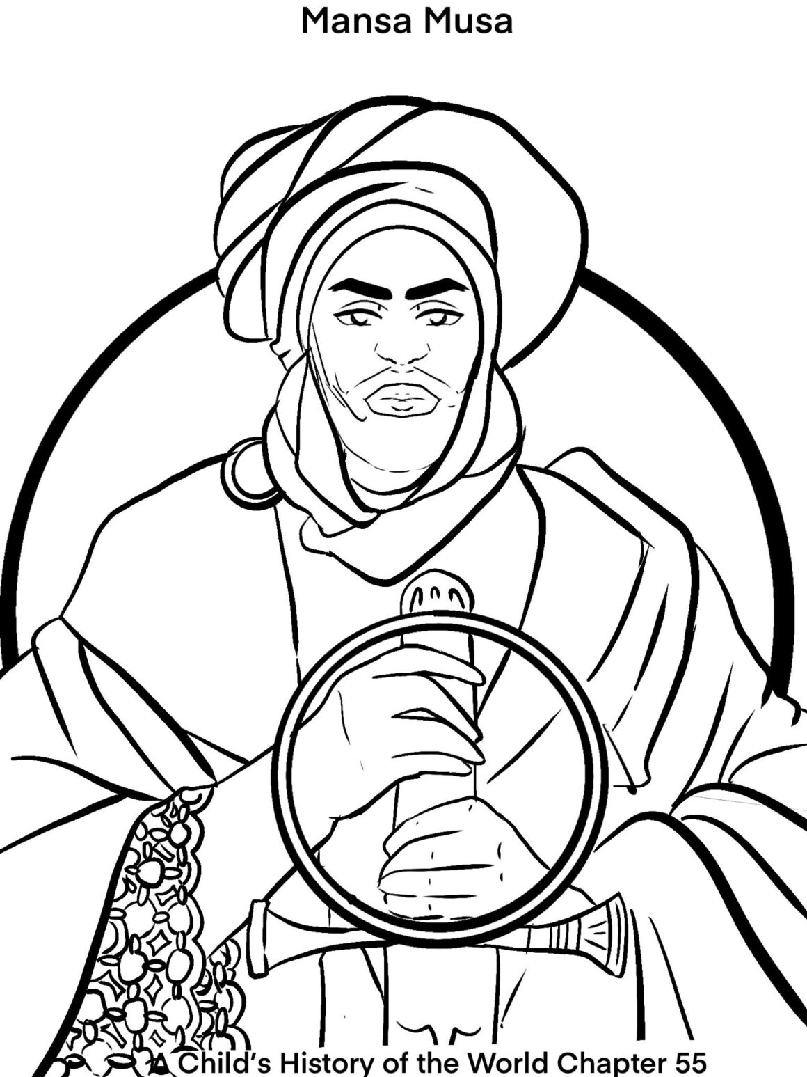 A Child’s History of the World Chapter 55 Coloring Page - Once Upon a ...