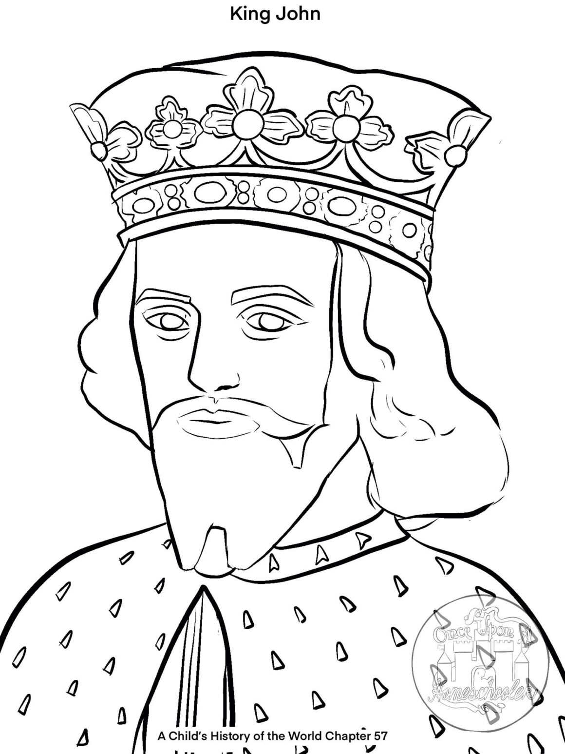 A Child’s History of the World Chapter 57 Coloring Page - Once Upon a ...