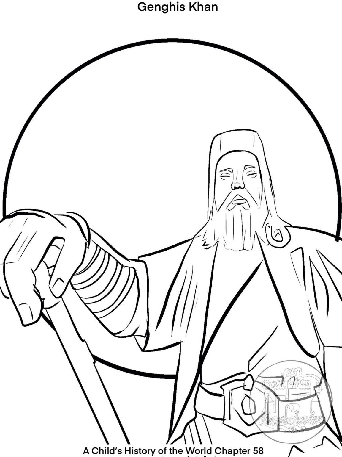 A Child’s History of the World Chapter 58 Coloring Page - Once Upon a ...