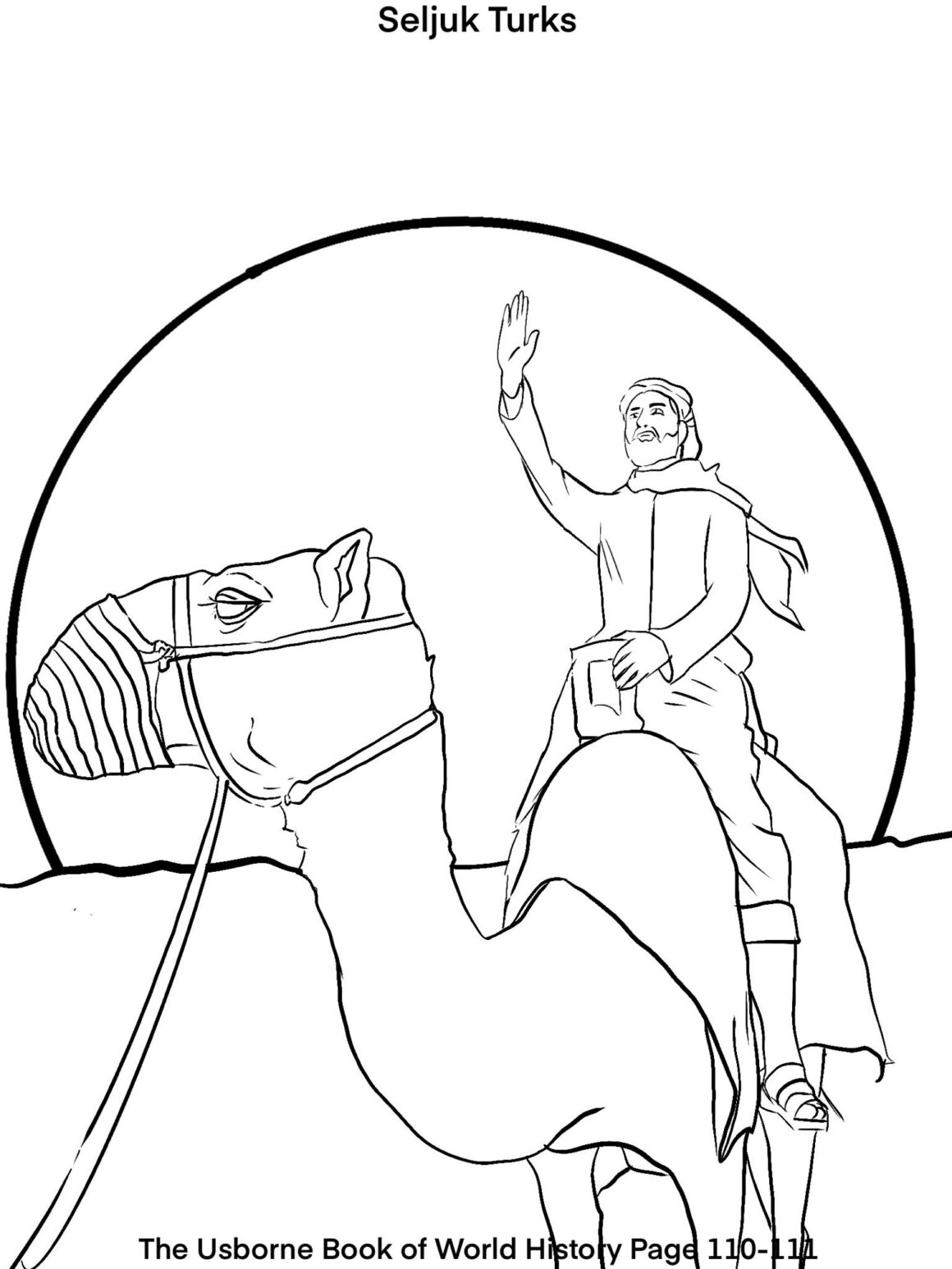 The Usborne Book of World History Pages 110-111 Coloring Page - Once ...