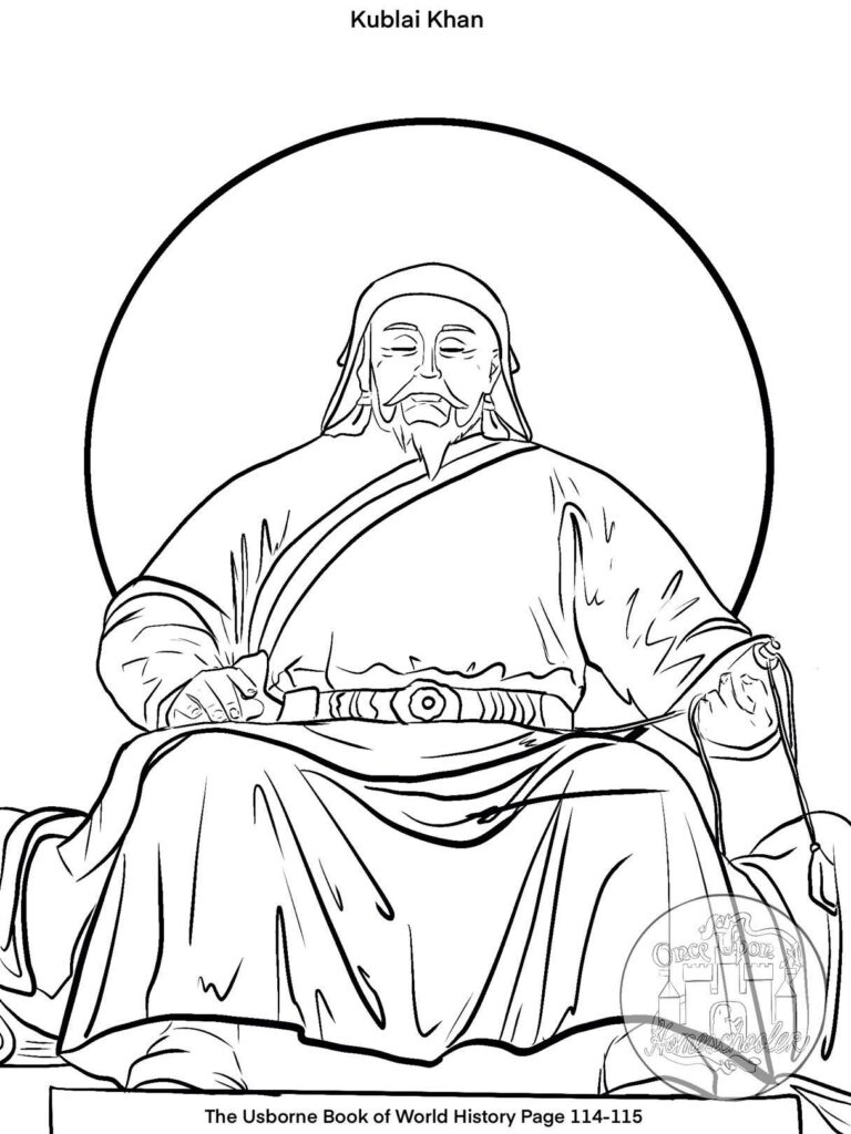 The Usborne Book of World History Pages 114-115 Coloring Page - Once ...