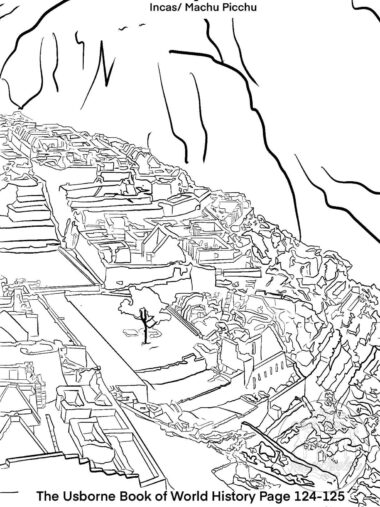 The Usborne Book of World History Pages 124-125 Coloring Page - Once ...