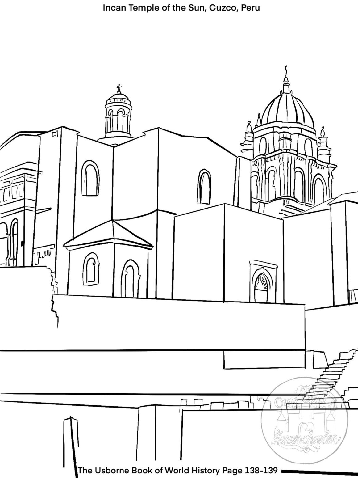 The Usborne Book of World History Pages 138-139 Coloring Page - Once ...