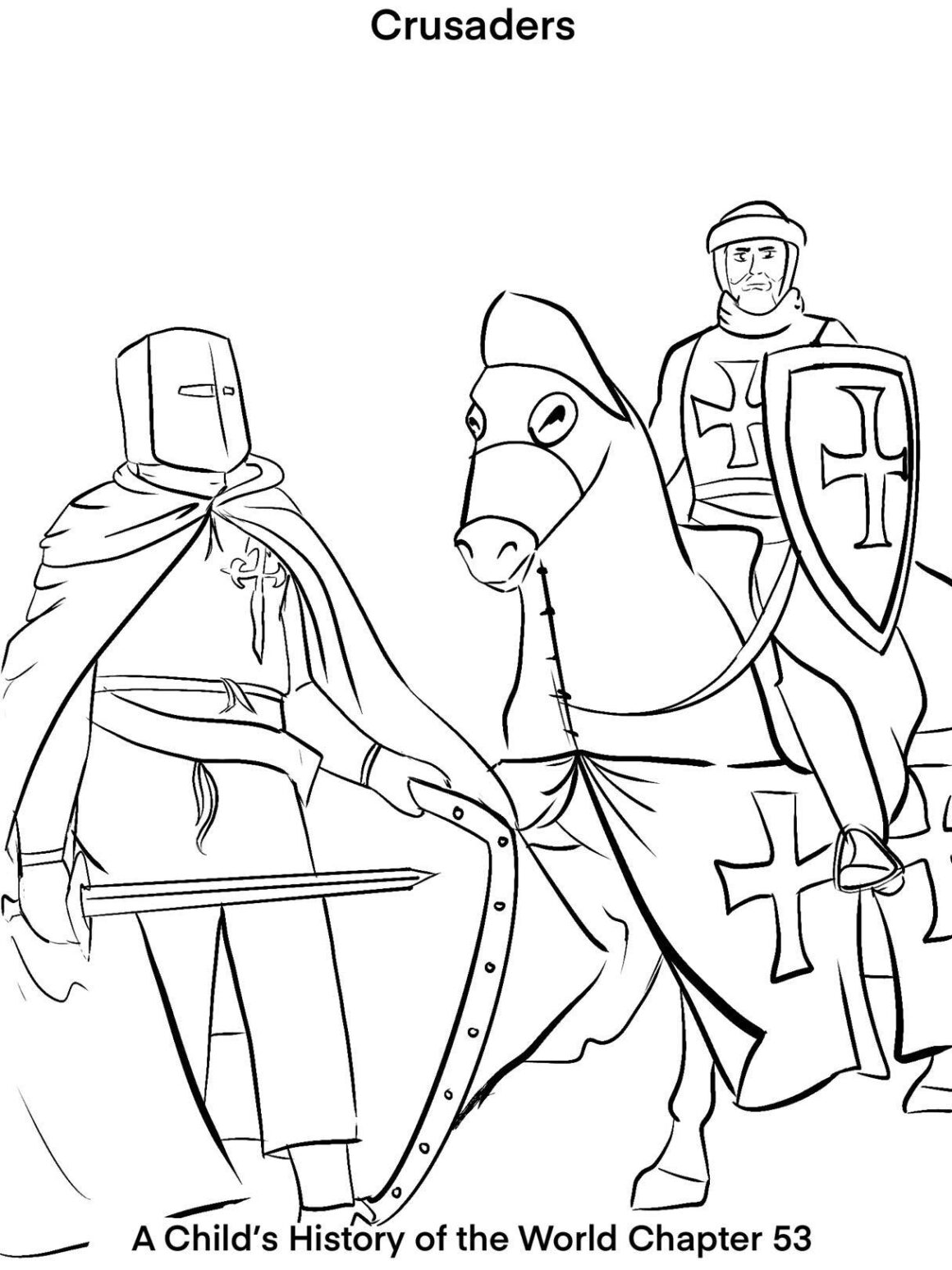 A Child’s History of the World Chapter 53 Coloring Page - Once Upon a ...