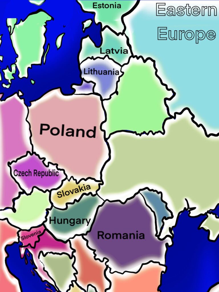 Eastern Europe Map - Once Upon a Homeschooler