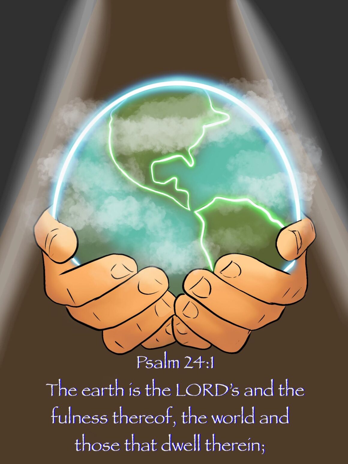 Sing the Word: God Our Provider Printable Poster: Psalm 24:1 - Once ...