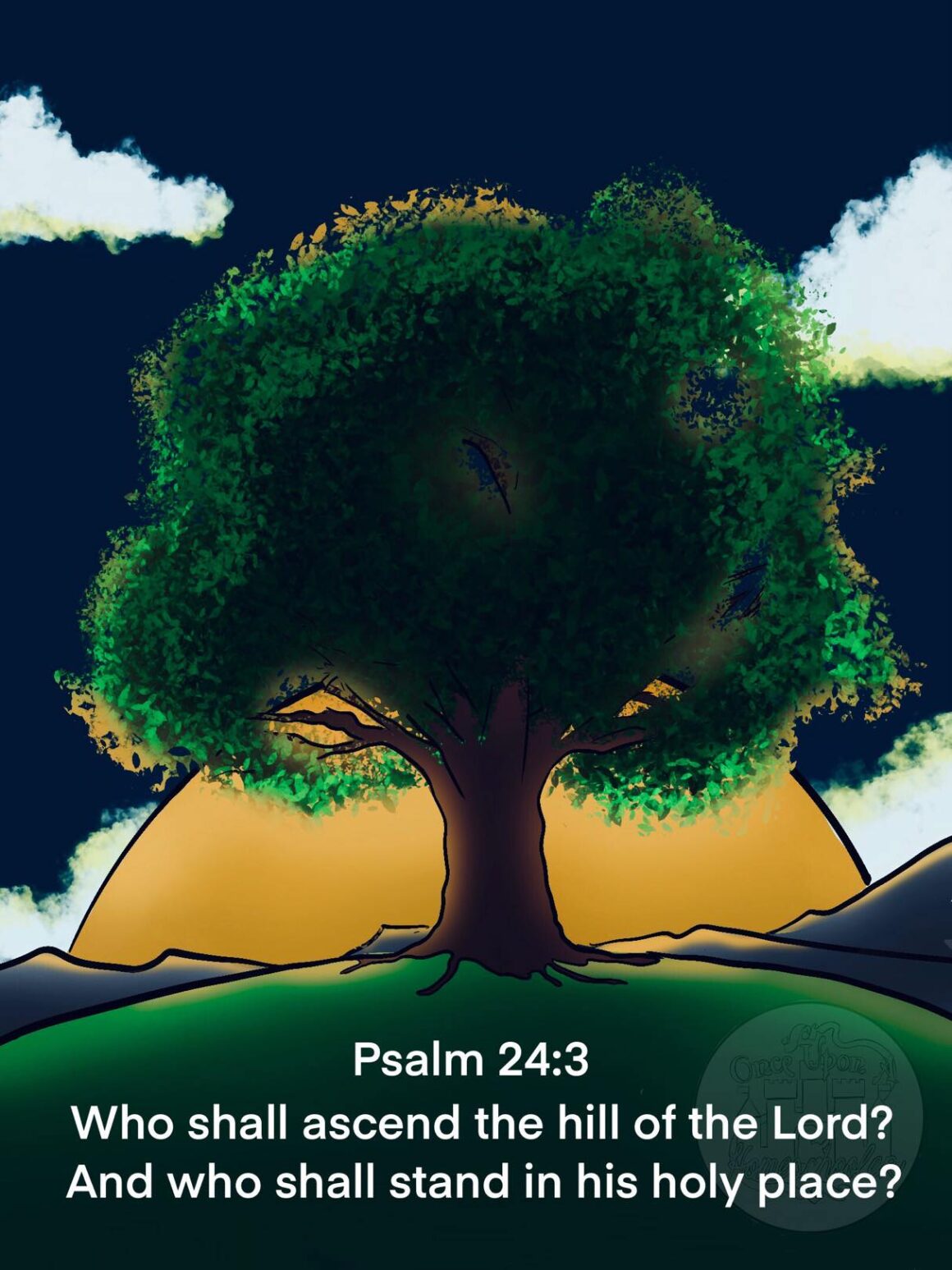 Bible Printable Poster Psalm 24:3 - Once Upon a Homeschooler