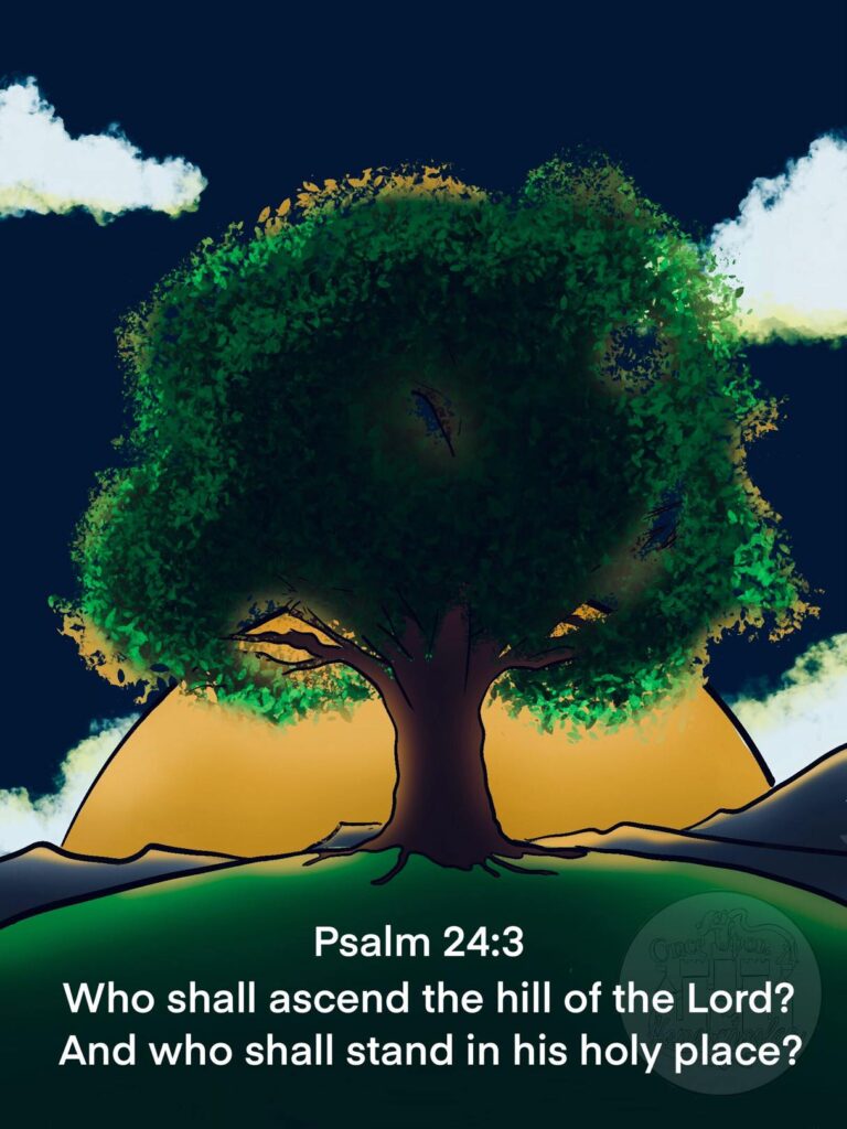 Bible Printable Poster Psalm 24:3 - Once Upon a Homeschooler