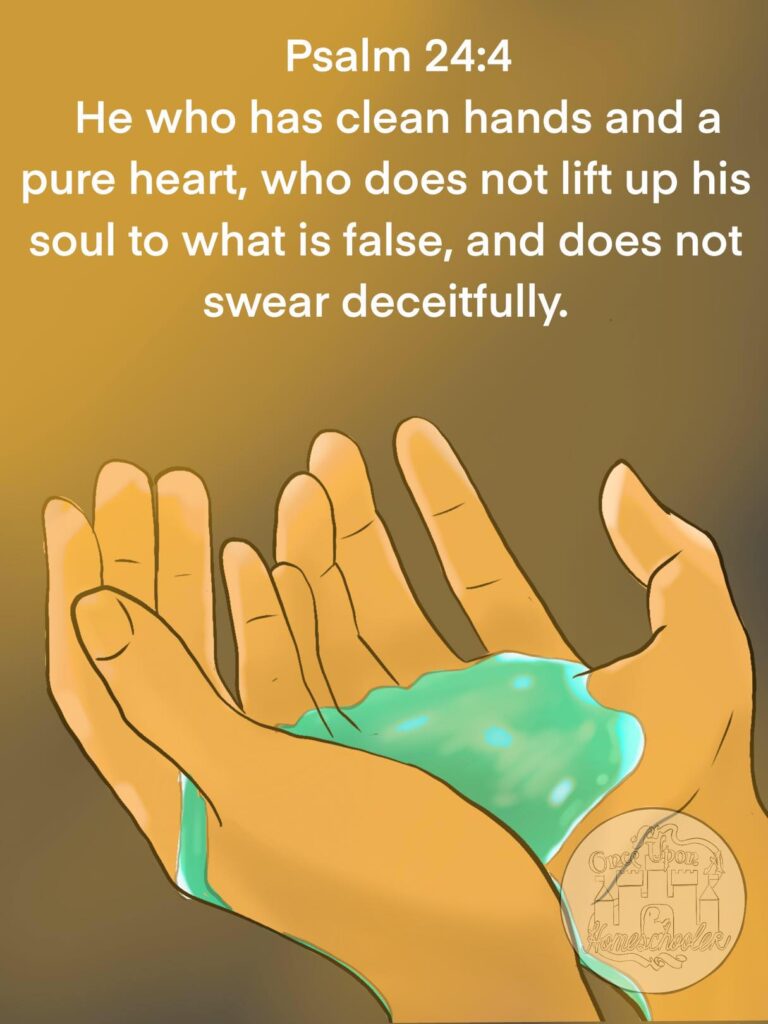 Sing the Word: God Our Provider Printable Poster: Psalm 24:4