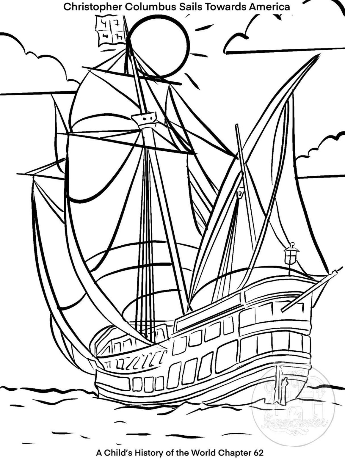A Child’s History of the World Chapter 62 Coloring Page - Once Upon a ...
