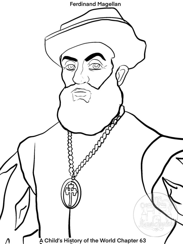 A Child’s History of the World Chapter 63 Coloring Page - Once Upon a ...