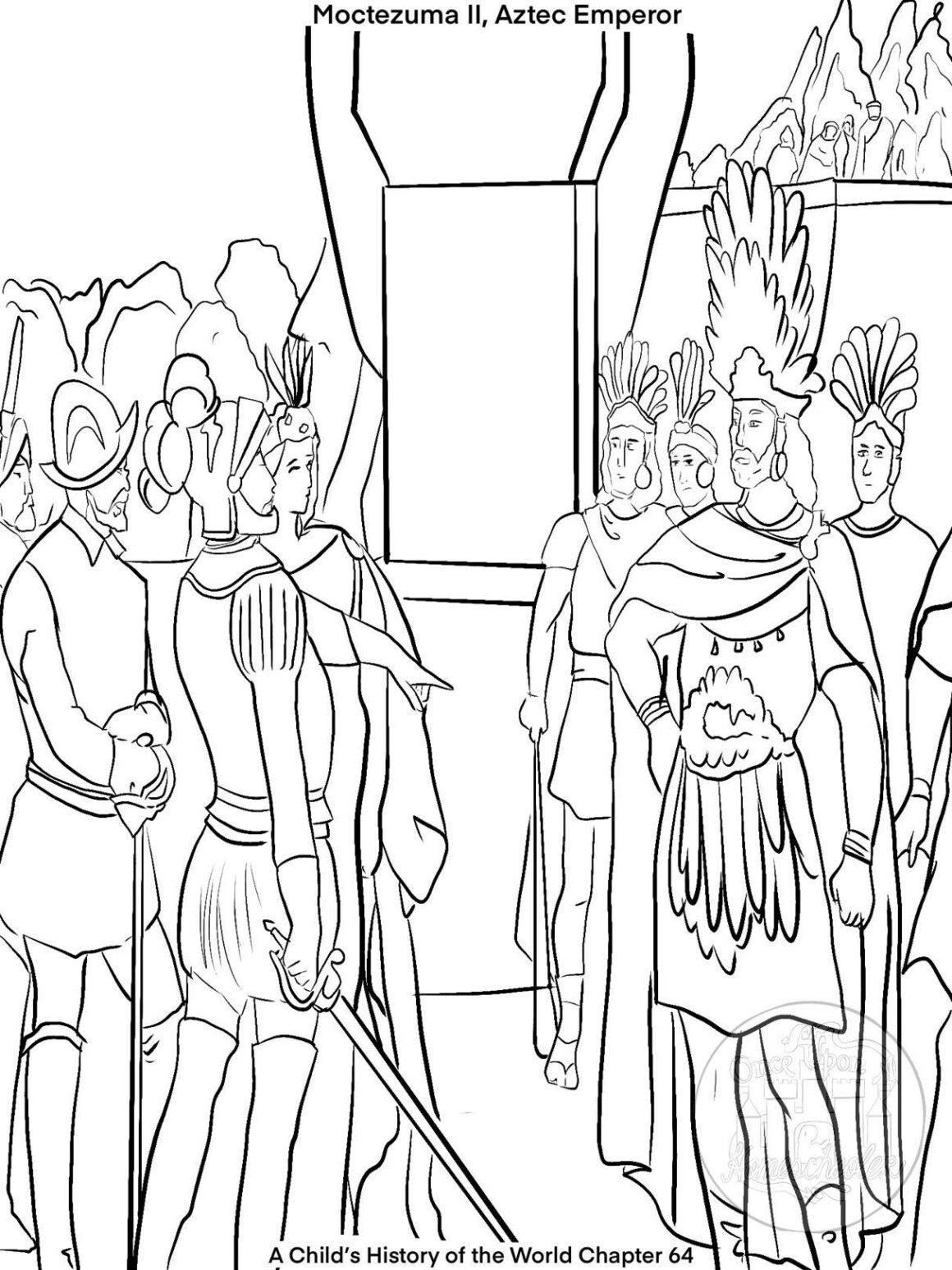 A Child’s History of the World Chapter 64 Coloring Page - Once Upon a ...
