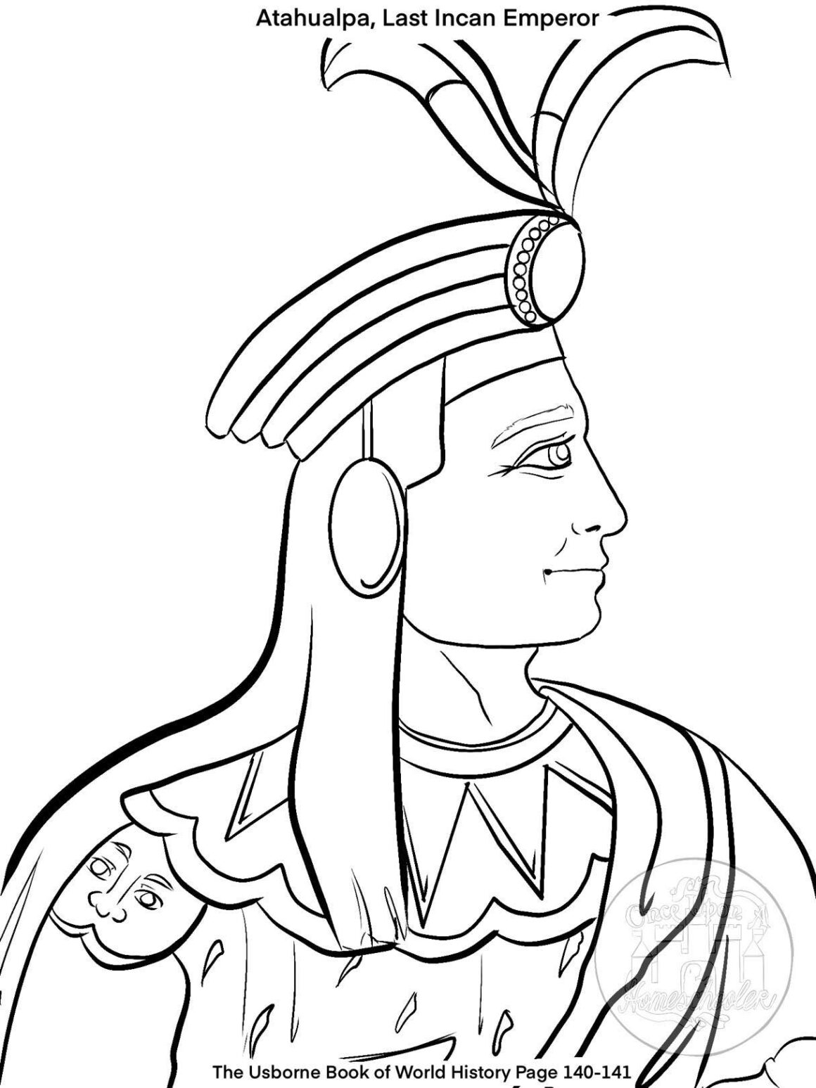 The Usborne Book of World History Pages 140-141 Coloring Page - Once ...