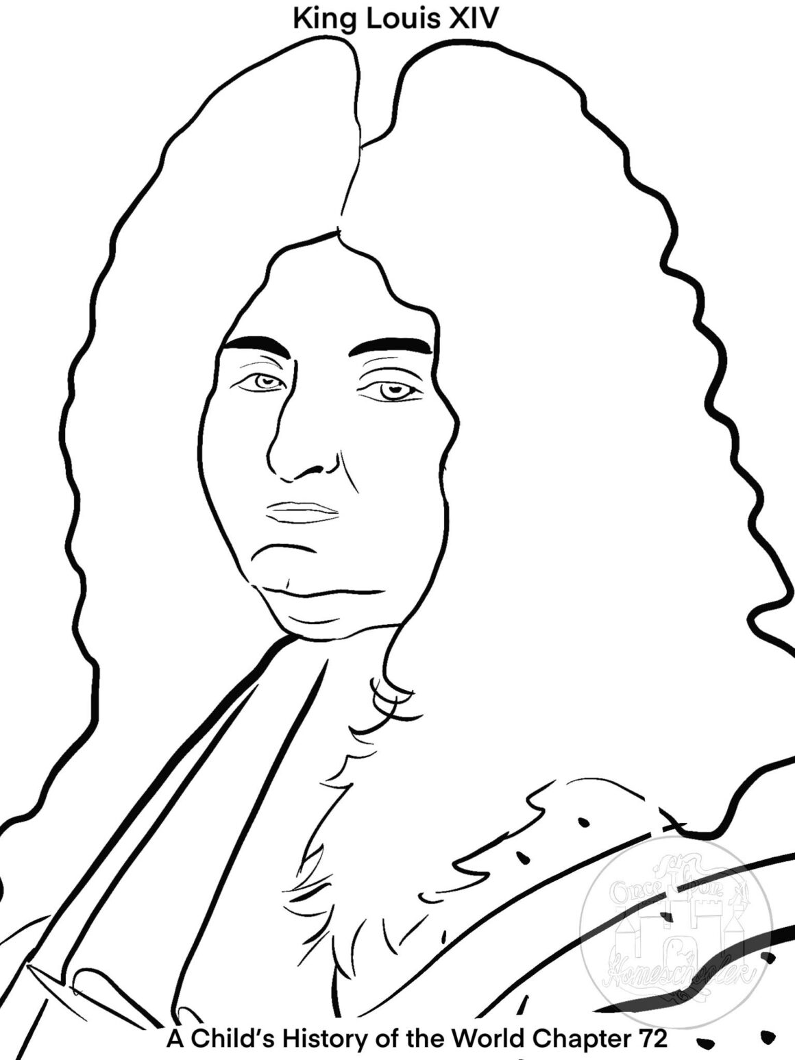 A Child’s History of the World Chapter 72 Coloring Page - Once Upon a ...