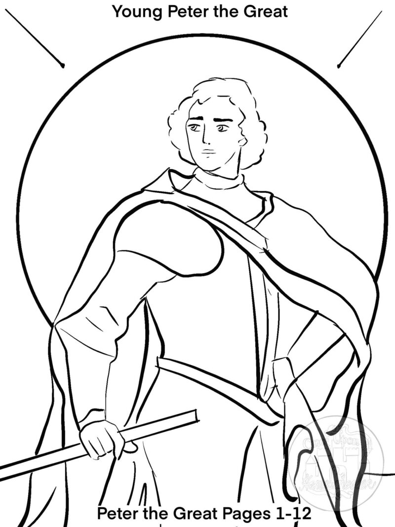 Peter the Great Pages 1-12 Coloring Page