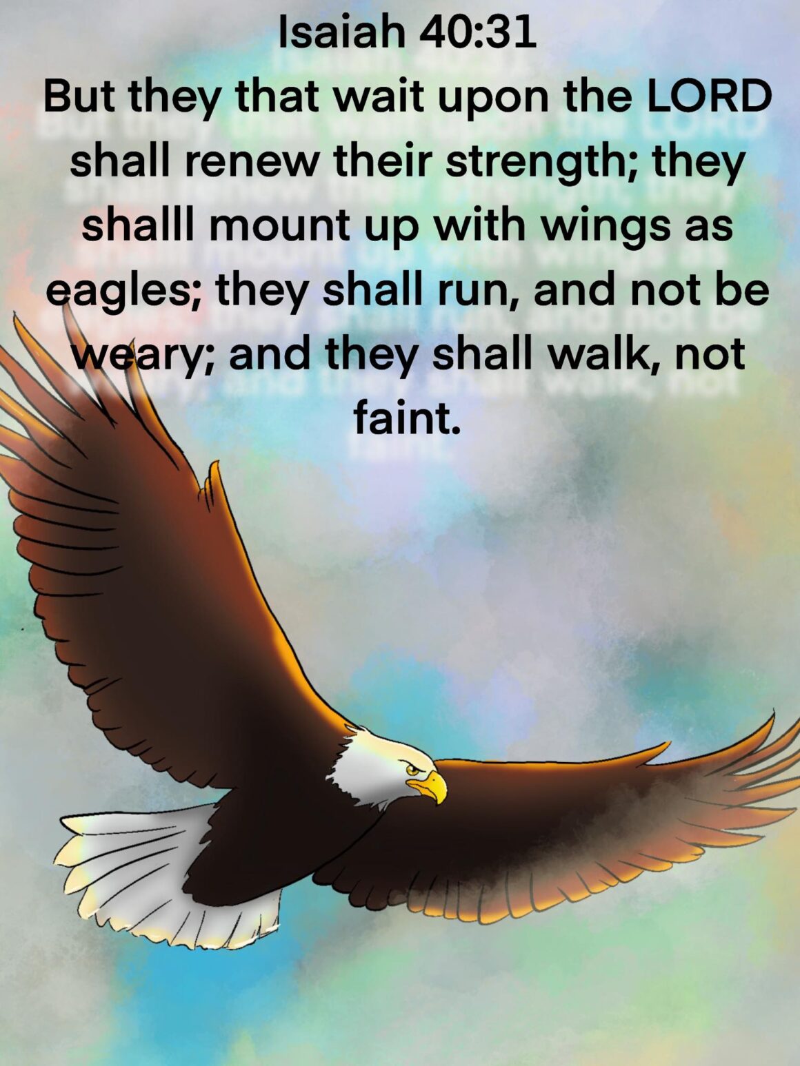 Sing the Word: God Our Provider Printable Poster: Isaiah 40:31 - Once ...