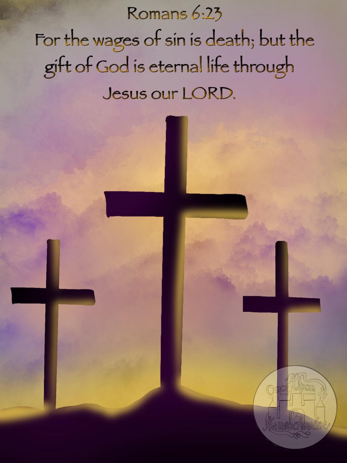 Sing the Word: God Our Provider Printable Poster: Romans 6:23 - Once ...