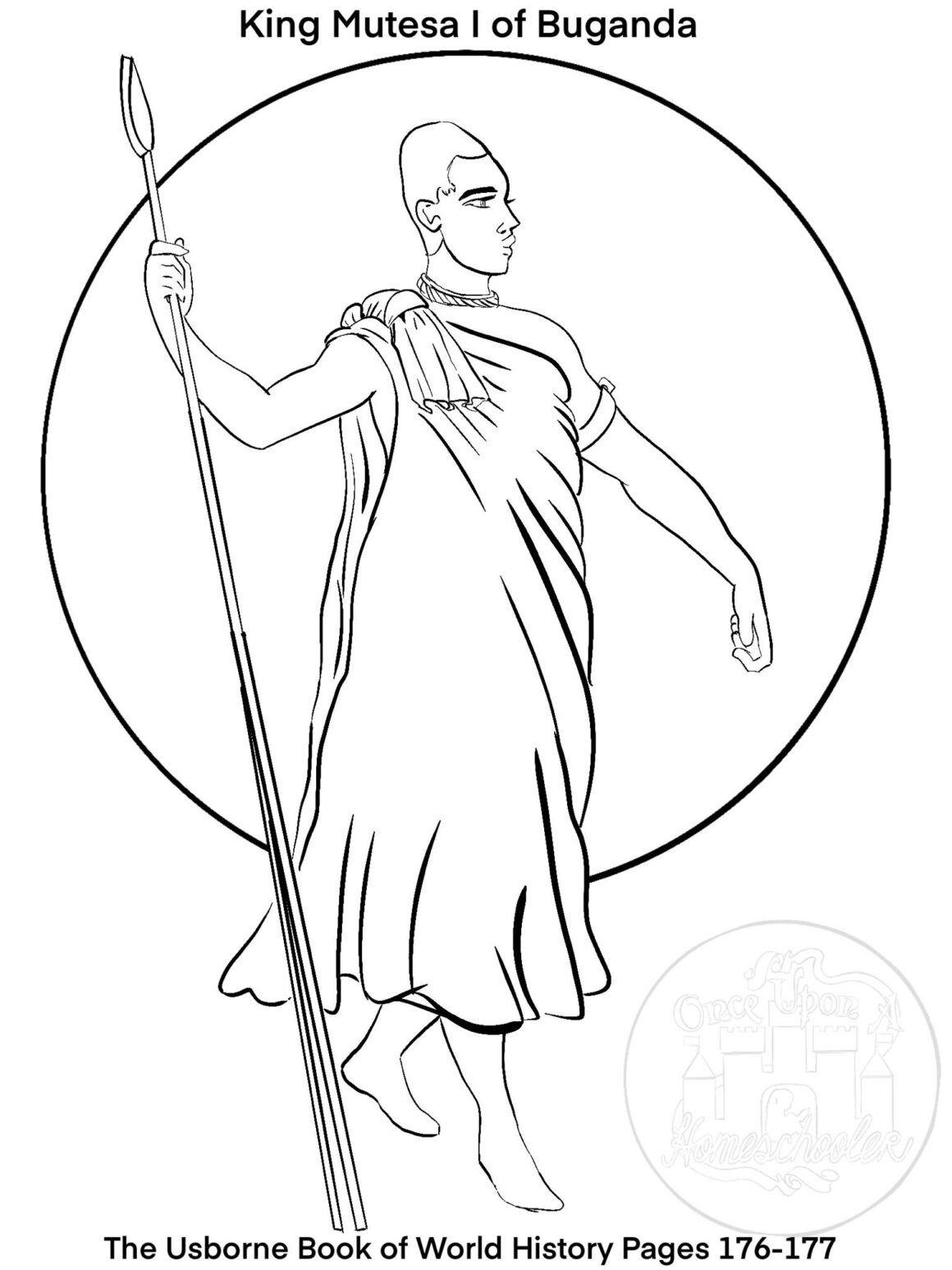 The Usborne Book of World History Pages 176-177 Coloring Page