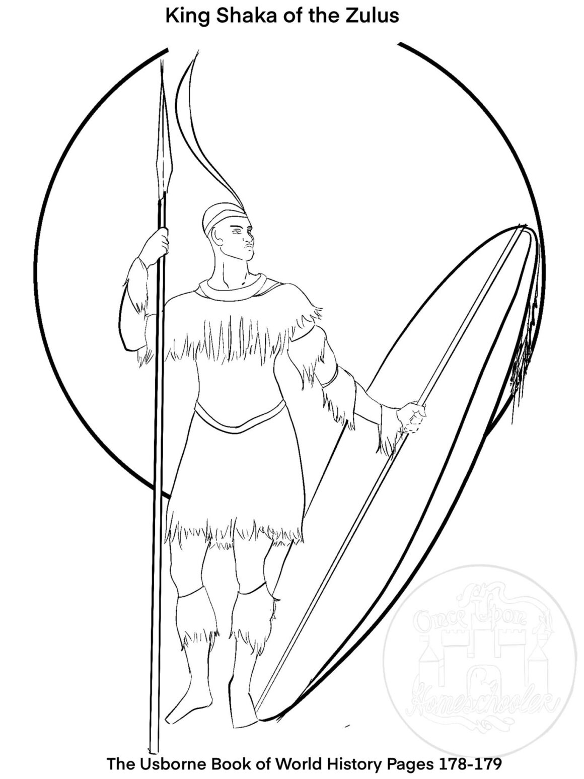 The Usborne Book of World History Pages 178-179 Coloring Page - Once ...