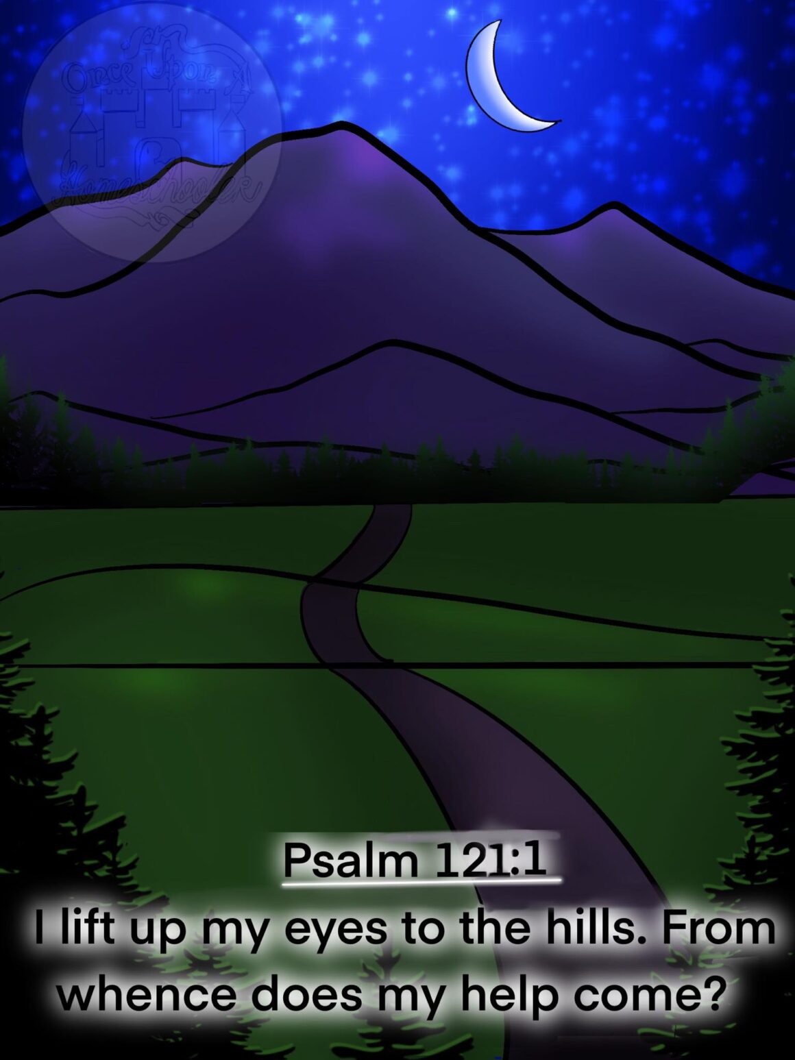 Sing the Word: God Our Provider Printable Poster Psalm 121:1 - Once ...