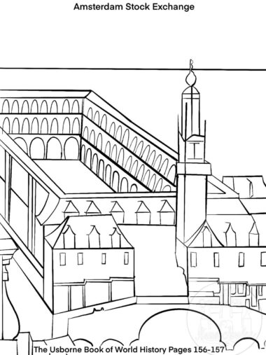 The Usborne Book of World History Pages 156-157 Coloring Page - Once ...