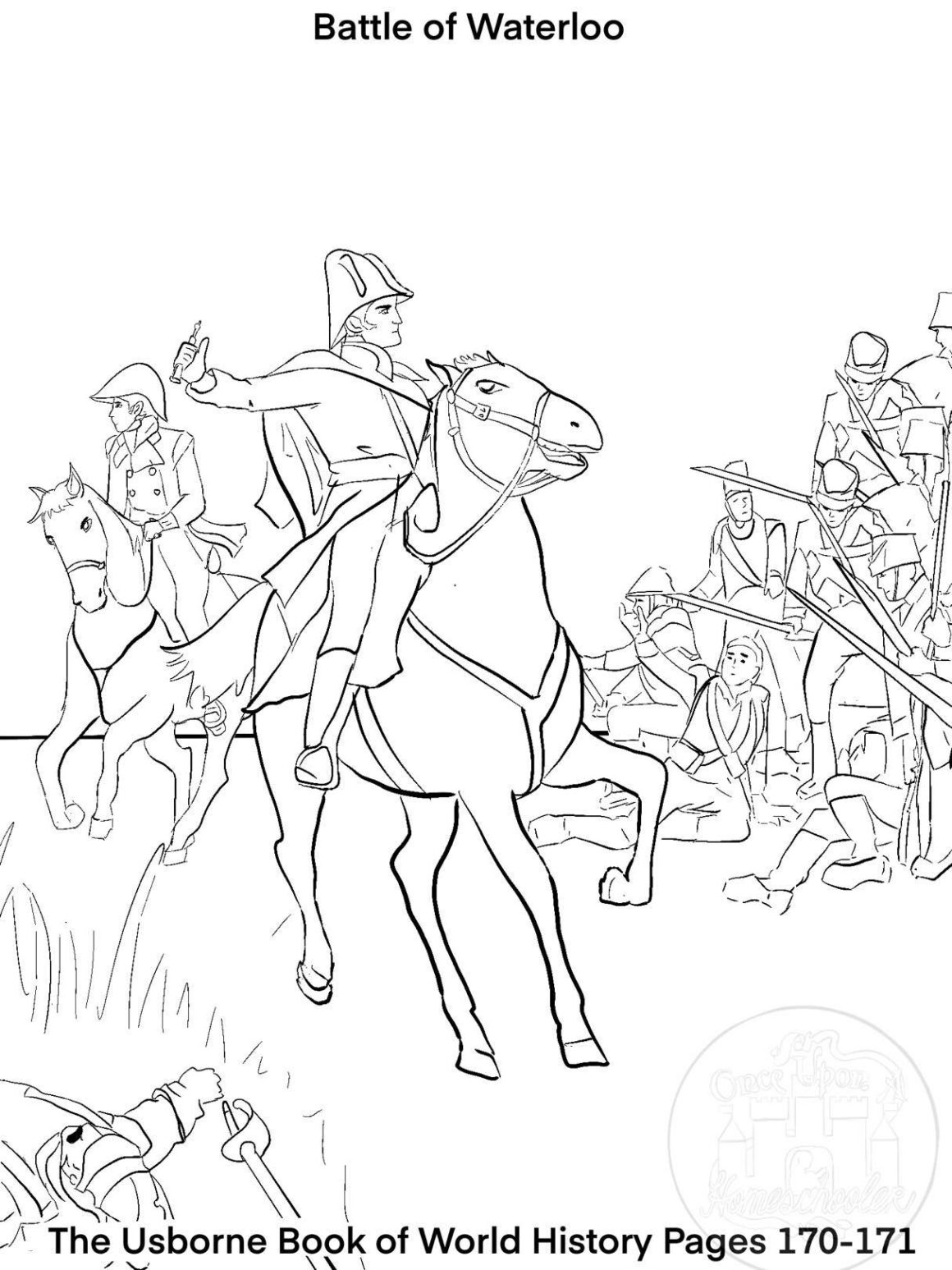 The Usborne Book of World History Pages 170-171 Coloring Page - Once ...