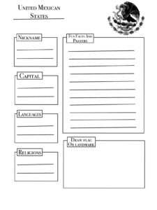 Mexico Notebooking Page