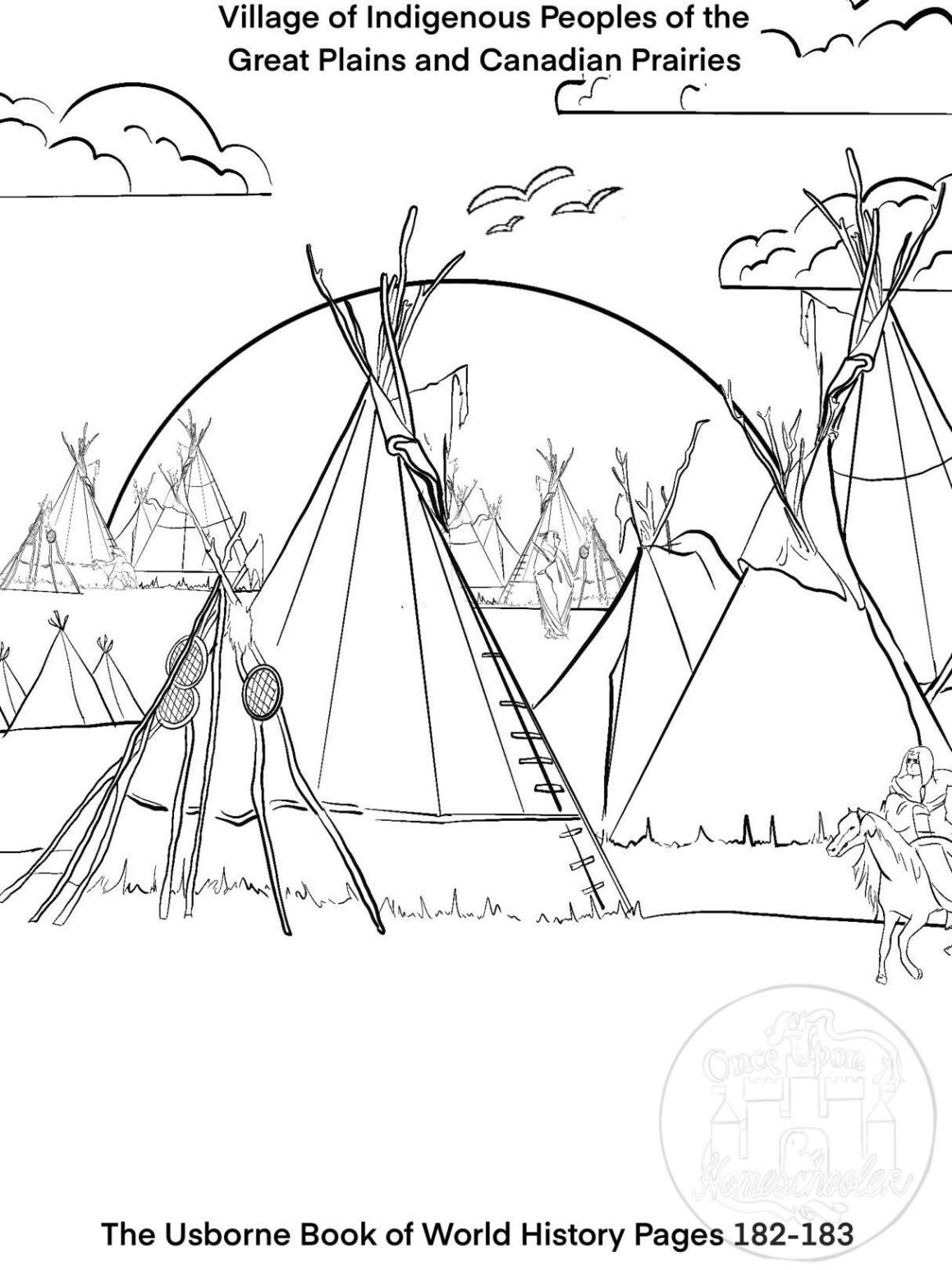 The Usborne Book of World History Pages 182-183 Coloring Page - Once ...