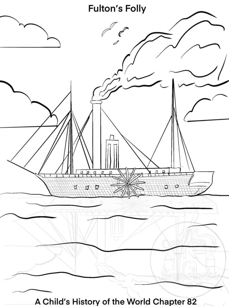 A Child’s History of the World Chapter 82 Coloring Page