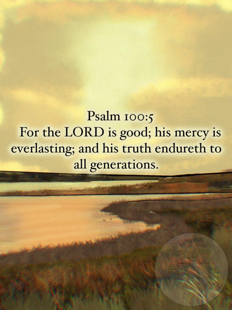 Sing the Word: God Our Provider Printable Poster: Psalm 100:5